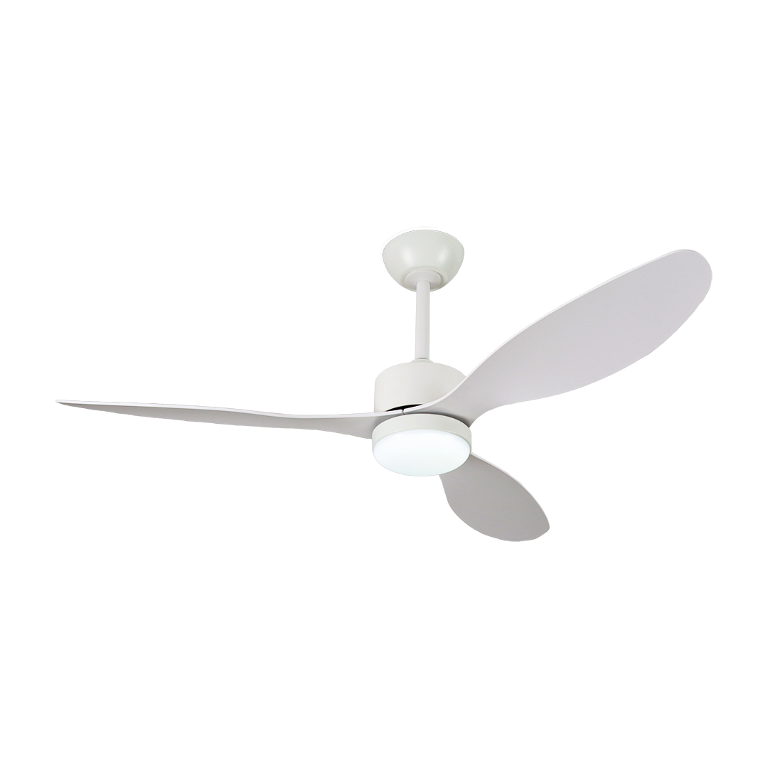 SUNLIGHT ‘AQUA’ CEILING FAN DC MOTOR 3-ABS BLADES 52-INCH WHITE LED 18W ...